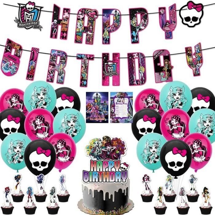 Monster High Décorations De Fête, 32 Pièces Decoration Anniversaire ...