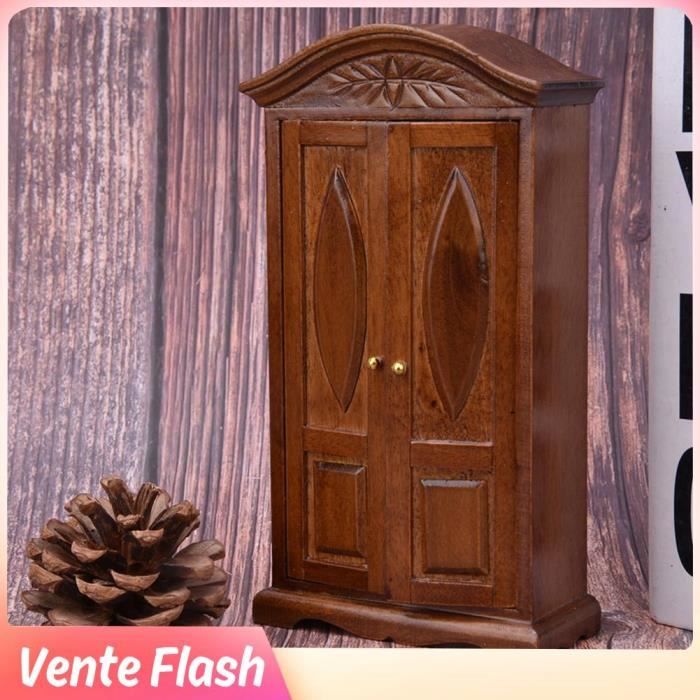 Dioche armoire de poupées Mini placard Vintage à Double porte en bois ...