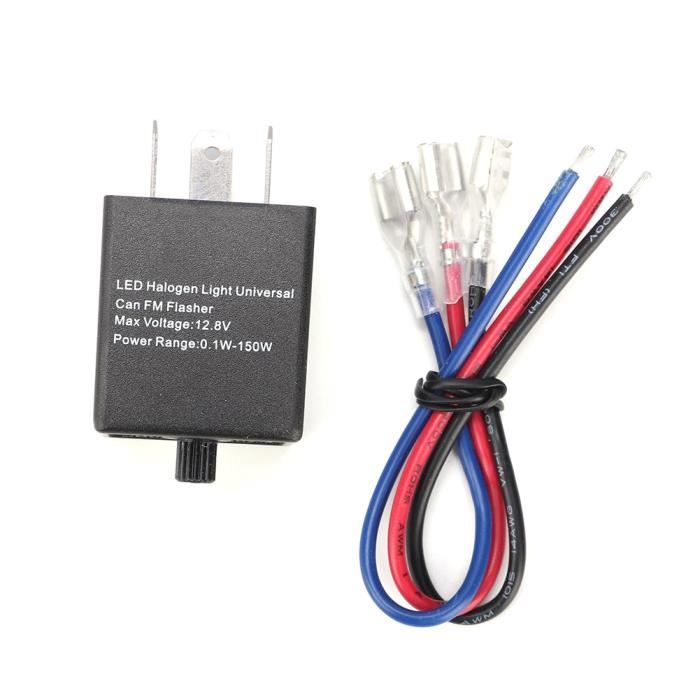 Relais clignotant universel Universel 12V moto réglable LED clignotant ...