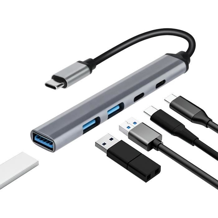 Hub Usb C, Data Hub Usb 5 Ports, Avec Pd Charge 100W, 2* Pd + 1* Usb 3. ...