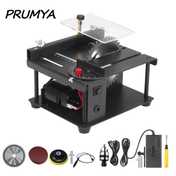 PRUMYA Mini Scies à Table Portable Multifonction 200W 1000 à 3000RPM 7 ...