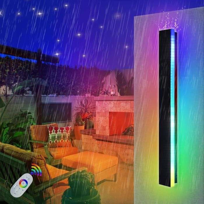 Rgb Applique Murale Led Longue Aplique Mural Extérieur Étanche Ip65 ...