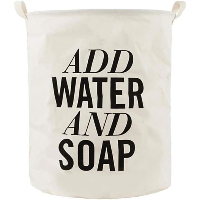 Panier À Linge Avec Poignées,Pliable,Grand,Élégant,En Lin Naturel De ...