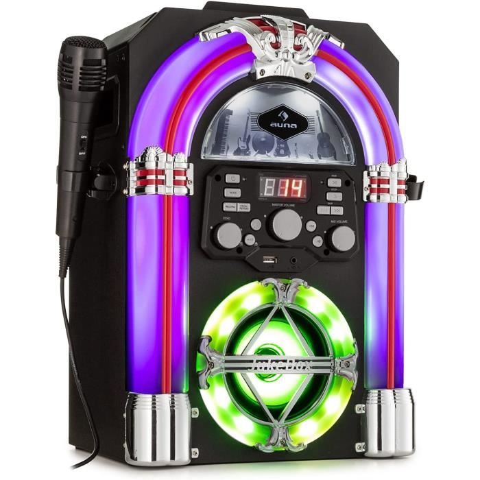 Auna Arizona Sing Jukebox - Jukebox Compact et rétro avec Platine CD ...
