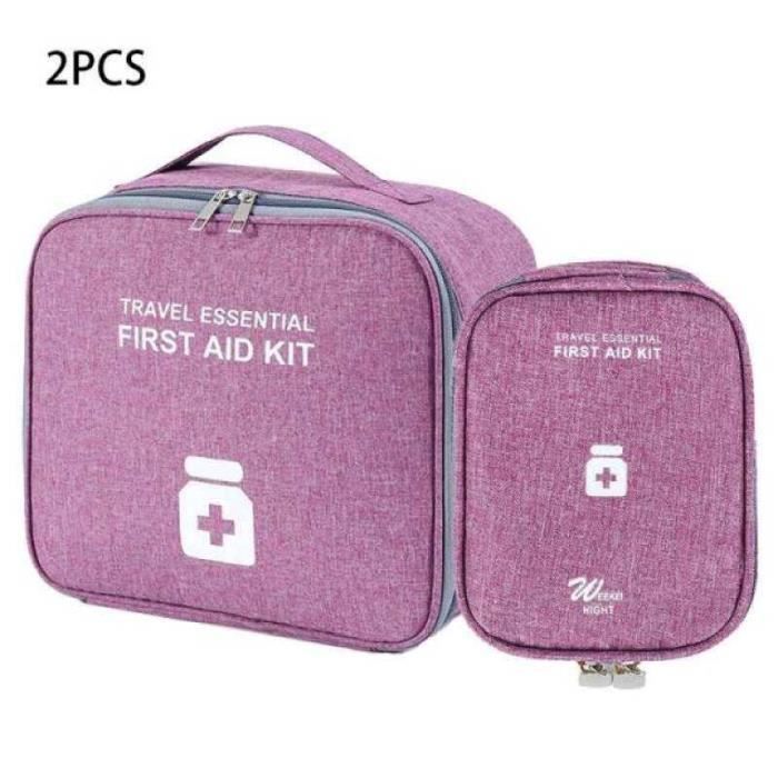 HA13527-Boîte à médicaments épaisse de grande capacité. Kit de premiers ...