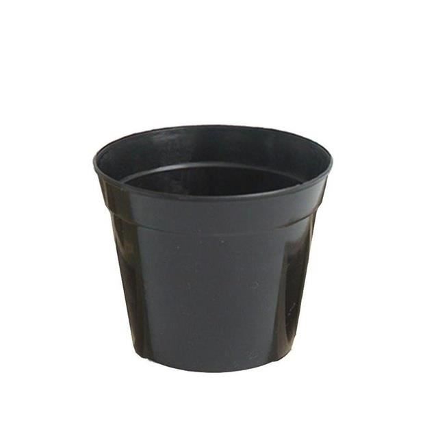 POT DE FLEUR,Black--Mini Pot de fleurs rond en plastique, 10 pièces, 6 ...