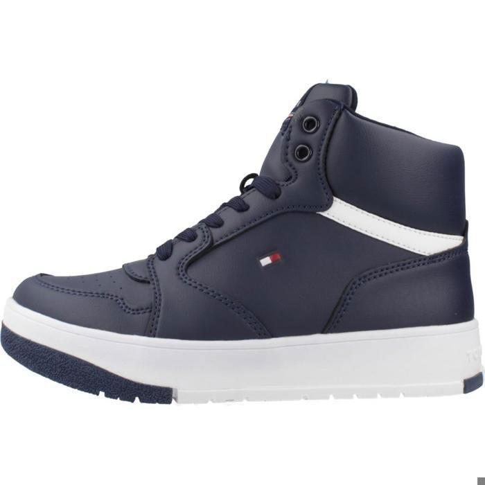 Chaussure Tommy Hilfiger Modèle Mid Cutlace-up Sneaker - Coleur Bleu ...