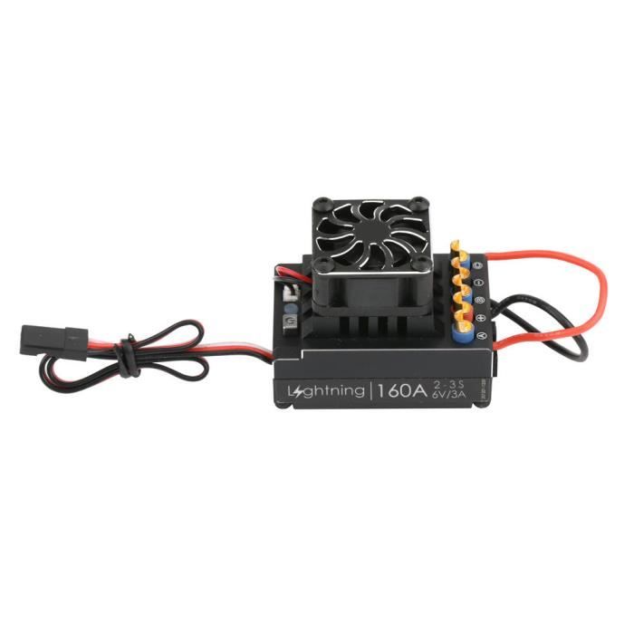 Dioche voiture RC ESC Flycolor Lightning Brushless 160A ESC Contrôle de ...