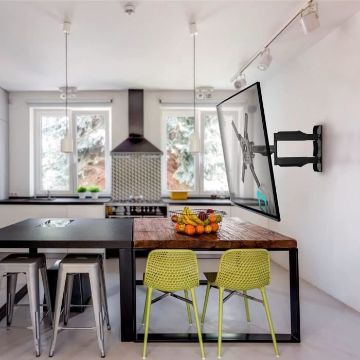 Bras Tv Mural Articulé Pour 32"-65" Tvs,Support Television Mural De 35 ...