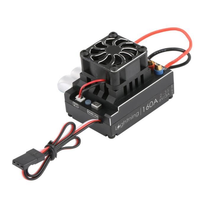 Dioche voiture RC ESC Flycolor Lightning Brushless 160A ESC Contrôle de ...