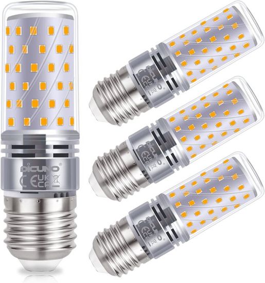 Ampoule LED E27 10W ampoule mas LED quivalent 130W lampe halogne Blanc chaud 2700K 1200LM Non ...