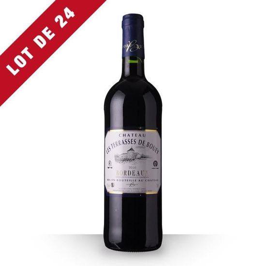 24X Château les Terrasses de Bouey 2010 Rouge 75cl AOC Bordeaux (Kosher ...