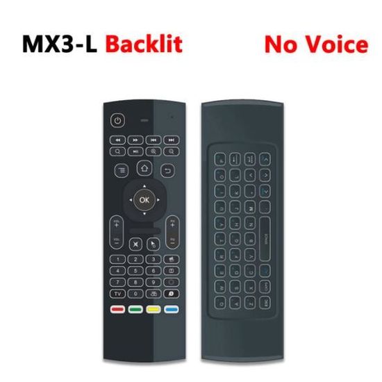 Télécommande de Remplacement,MX3 – télécommande à rétroéclairage vocal ...