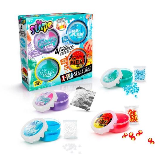 Canal Toys - SO SLIME DIY - Xtra Sensation Multipack- Avec 4 slimes à ...