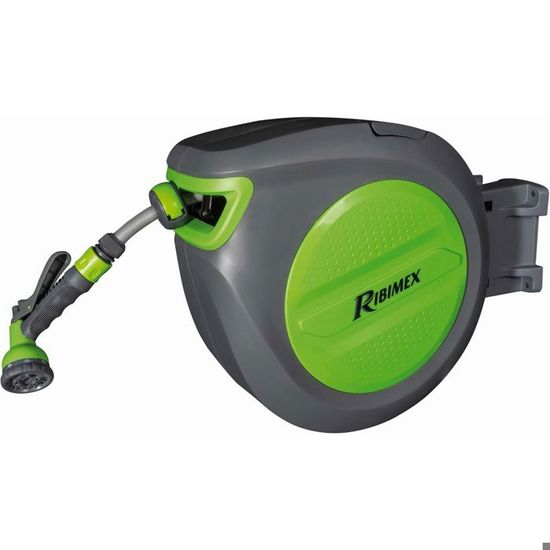 Dévidoir automatique - Ribimex - Acquaroll20+ - Tuyau 20m - Ø 15mm ...