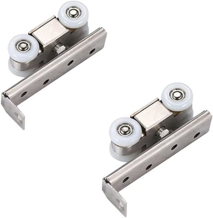 Roulette suspendue en acier inoxydable, roulette à rail silencieux ...