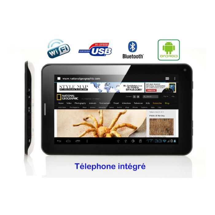 Tablette - Android 4.1 - 7" - 4 GB + Téléphone - Cdiscount Informatique