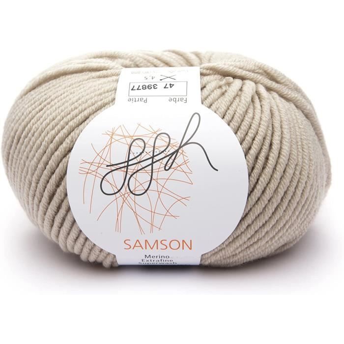 Ggh Samson 047 Angorakanine Laine mérinos pour le tricot et le crochet ...