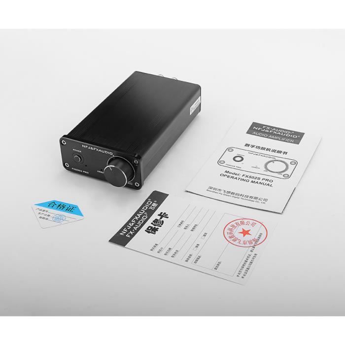 Black FX-Audio FX502S PRO Audio amplificateur numérique haute puissance ...