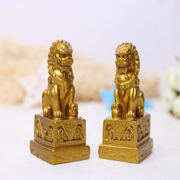 Statue deco,Statue du Lion gardien du chien Fu Foo,ornement Feng Shui ...