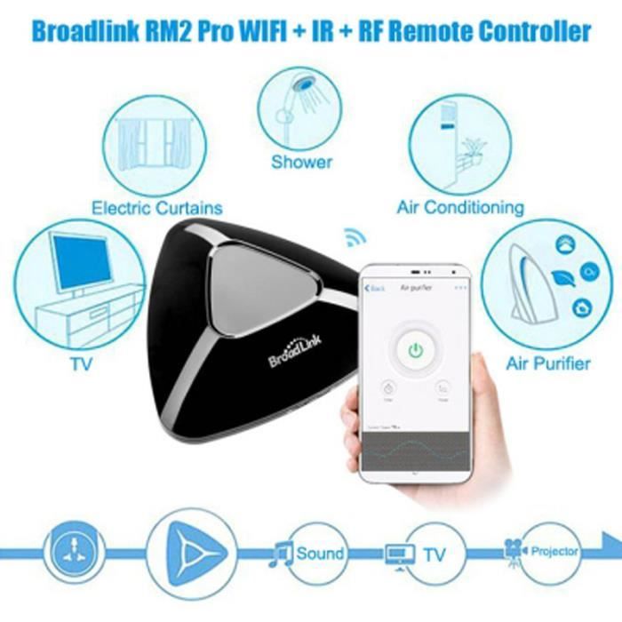 Broadlink RM2 Pro Télécommande sans fil intelligente WiFi - IR Automatisation de commutation à ...