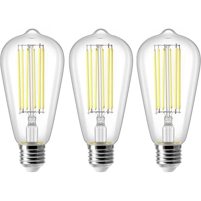 10w E27 St64 Ampoule Led Ampoule À Filament Vintage Edison Equivalent