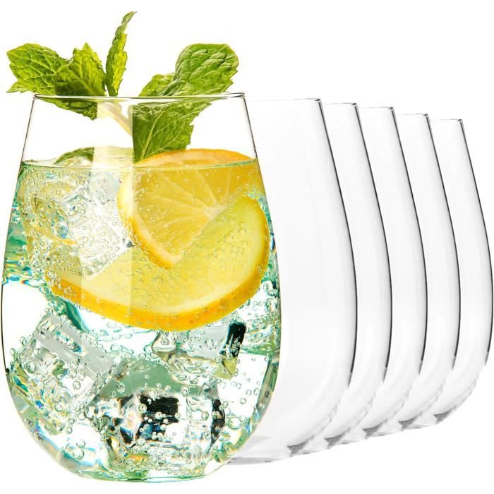 Set De Verres À Vin 500 Ml - 6 Pcs. Verres À Eau Verres À Vin Verres À ...