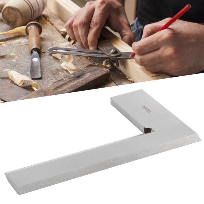 DEX Règle carrée en forme de L Règle Carrée en L Haute Précision Acier ...