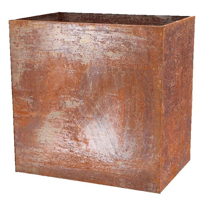 Jardinière rectangulaire - ESSCHERT'S GARDEN - Acier corten - Effet ...