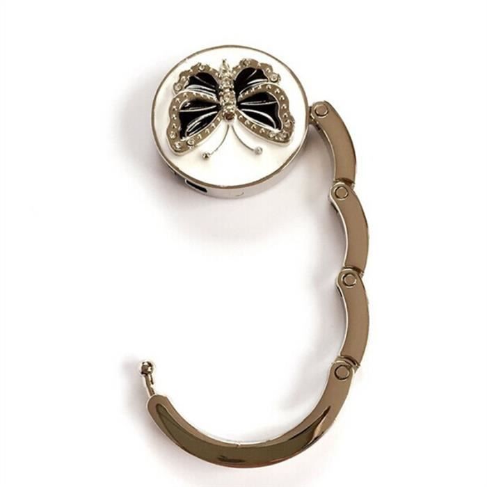 Crochet de Sac à main de femmes Porte-Sac pliable Rond Portable Motif ...