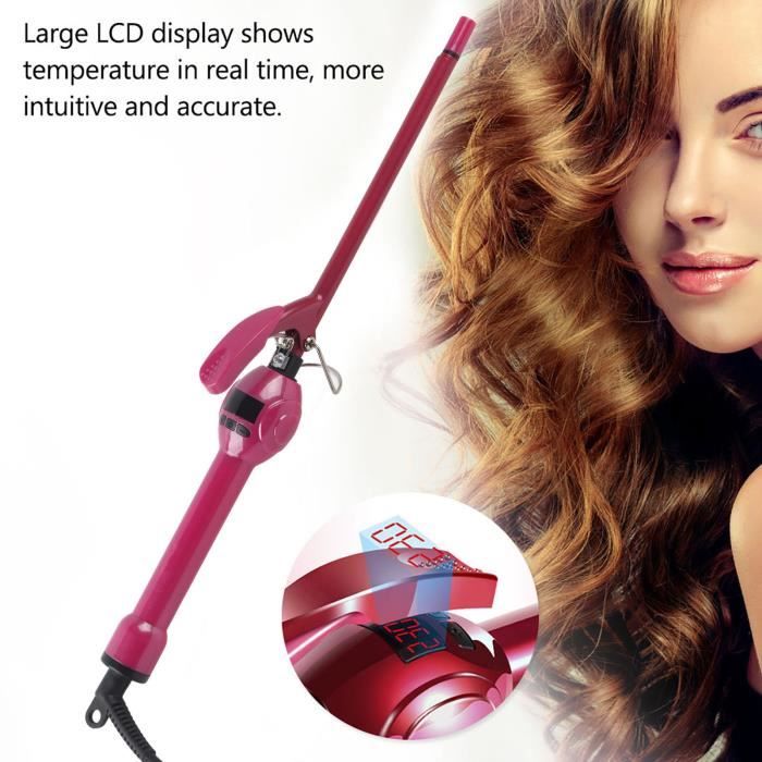LAT Fer à Friser Boucler Bigoudi Électrique LCD Affichage Céramique Coiffure 85772 - Cdiscount ...