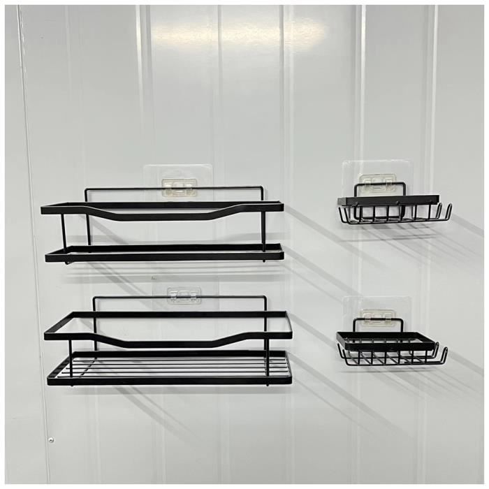 HONGBI-Étagères de Douche Sans Percage Auto-AdhéSif Étagère Salle de ...