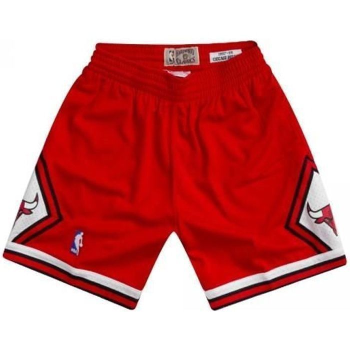 Short NBA - Mitchell & Ness - Chicago Bulls 1997-98 - Rouge - Taille M ...