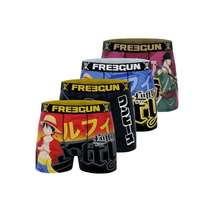 Freegun Boxer Homme ONE PIECE, Caleçon Homme - Rouge (Lot de 4) Rouge ...