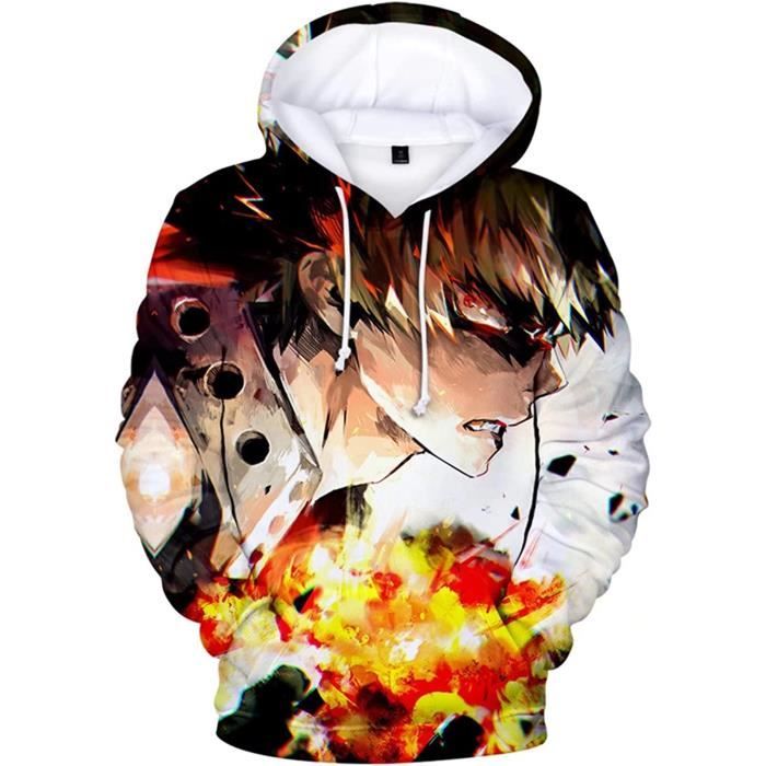 Boku No Hero Manga Sweat à capuche pour My Hero Academia Bakugou ...