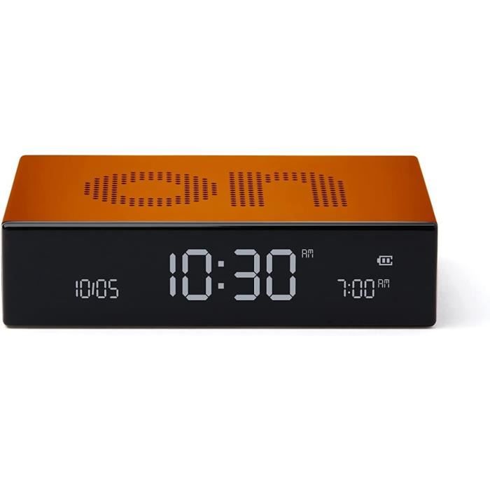 Lexon Flip Premium Réveil réversible et Rechargeable, à écran VA LCD ...