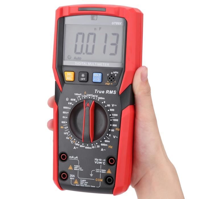 TMISHION Multimeter, Digital UT89XD Digital Multimeter, for Laboratory ...