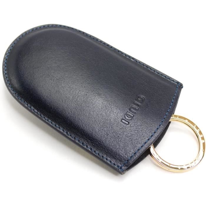 Giudi Trousse À Clés En Cuir De Vachette Avec Cloche À Clés[P8194] Bleu ...