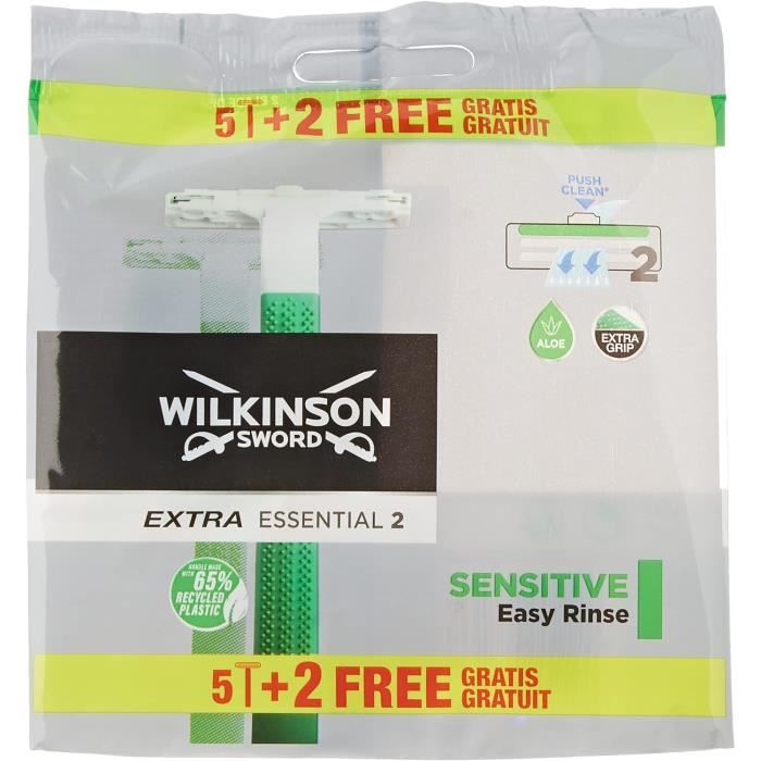 Wilkinson Rasoir Extra 2 Sensitive - Sachets De 5 Rasoirs[T910 ...