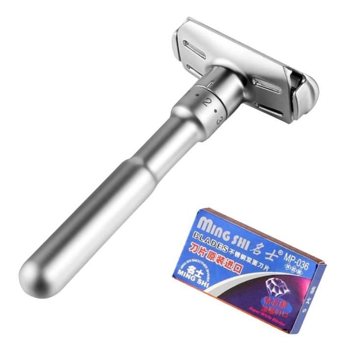Rasoir à Barbe Robuste à Manche Court Double Edge pour Hommes kesoto1 ...