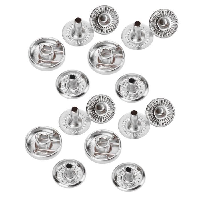 Kit de boutons-pression Kit de 200 boutons-pression en cuivre solide de ...