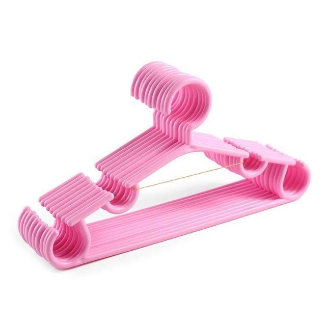 CINTRE,Rose--Cintre Portable en plastique pour vêtements'enfants 10 ...