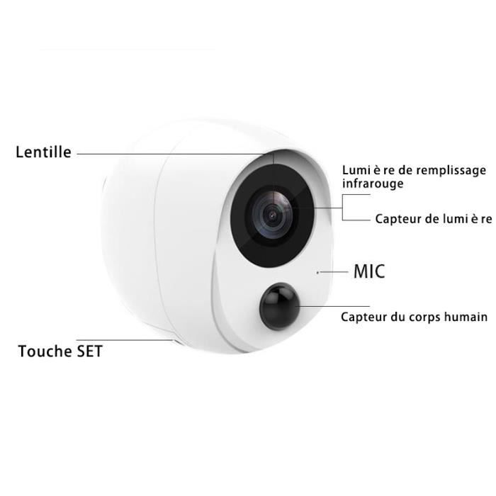 TD® Caméra de capture haute vitesse PIR sans fil portable Wi-Fi Caméra ...