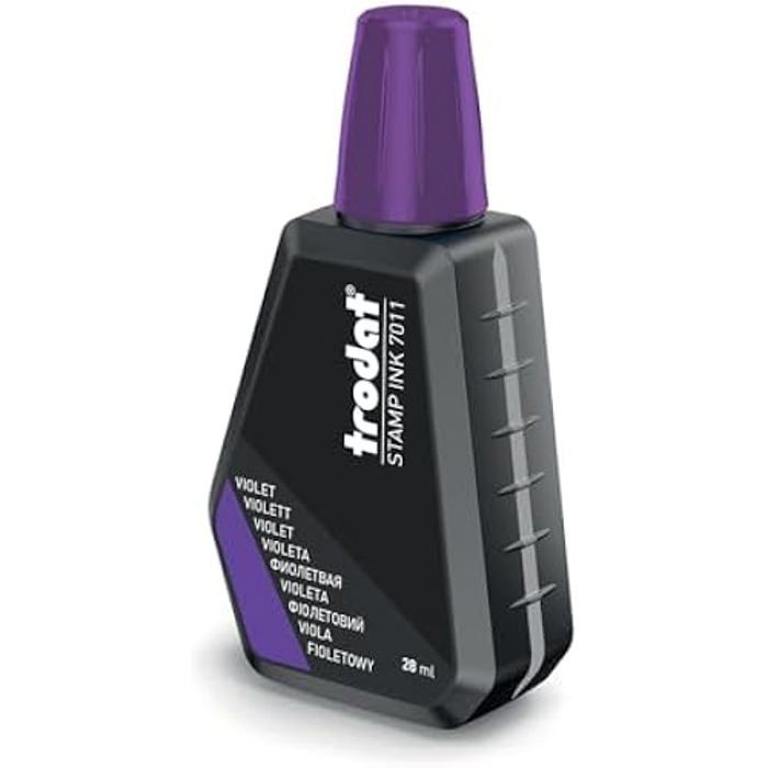 Flacon d'encre violette - Trodat - 7011E - 28 ml - Encre à base d'eau ...