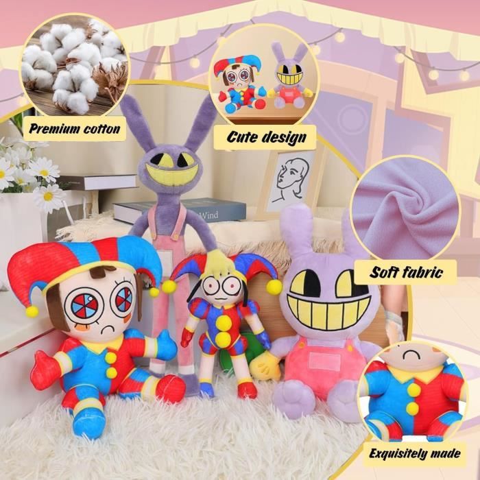 The Digital Circus Amazing Peluche,Peluche Pomni And Jax, Circus Joker ...