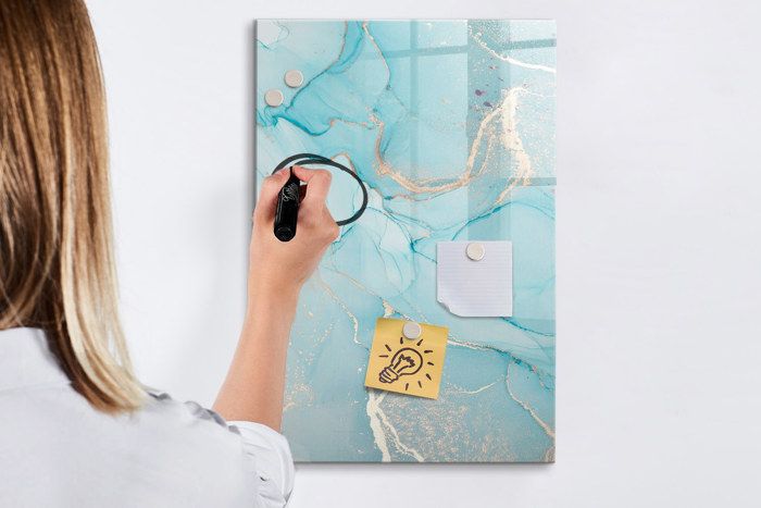 Tulup 40x60cm Memo - ardoise murale, Modèle de marbre, Tableau ...