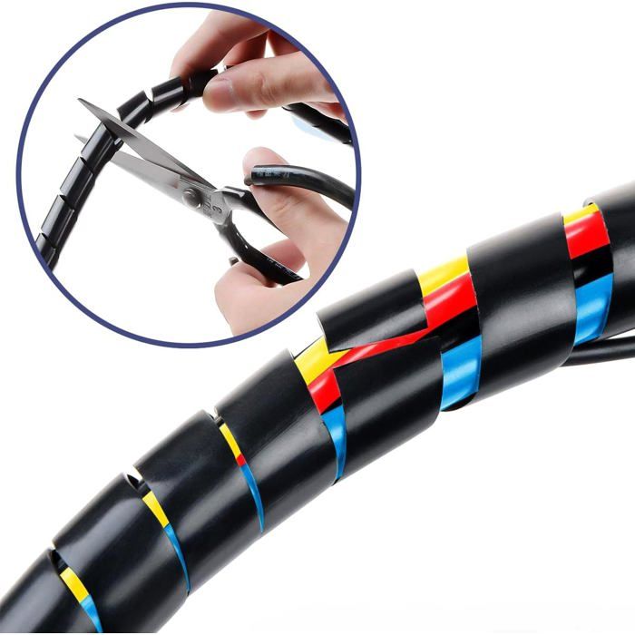 Cache Cable Diamètre 22 mm - Longueur 10 m Gaine, pour Cable Management ...