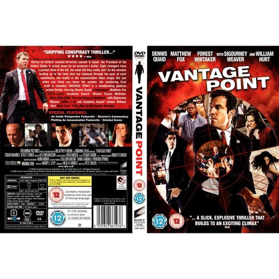 Vantage Point – Film d’action et suspense – DVD VO anglaise avec sous ...