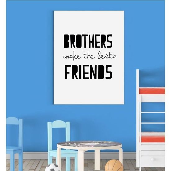 Brothers Make The Best Friends Poster Décoratif Mural Pour Chambre D ...