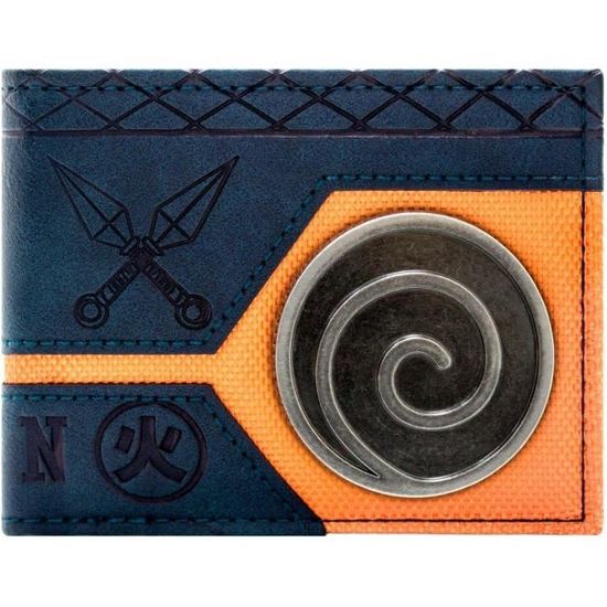 Uzumaki Clan Swirl Crest Konoha Badge En Métal Emblème Portefeuille Bi ...